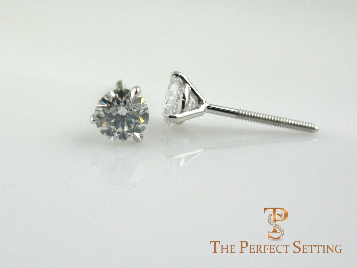 Diamond Studs Martini Setting | The Perfect Setting, Inc